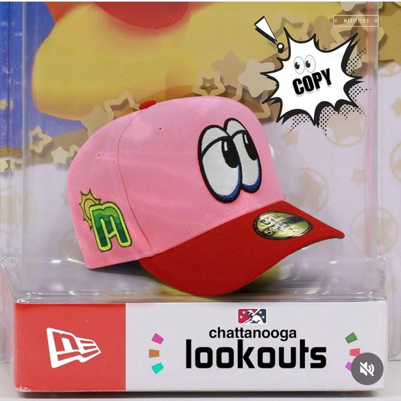 New Era | Accessories | New Era Pink And Red Cartoon Cap | Poshmark